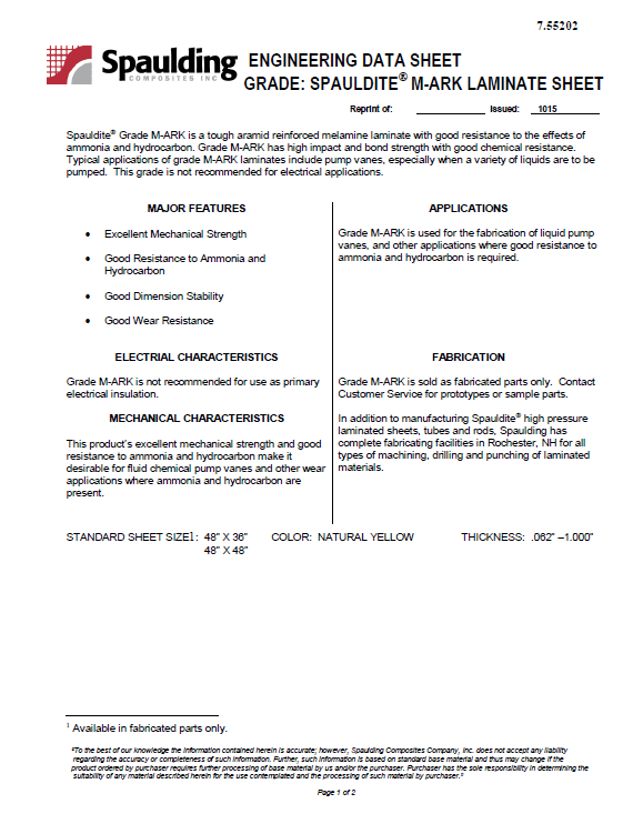 GRADE: M-ARK | Spaulding Composites